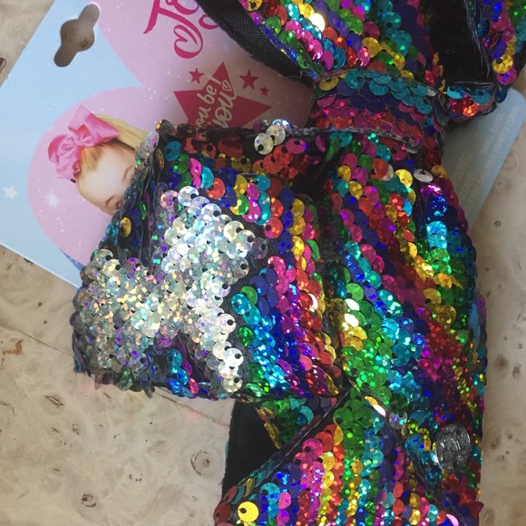JoJo Siwa | Accessories | New Jojo Siwa Big Bow Reversible Rainbow ...